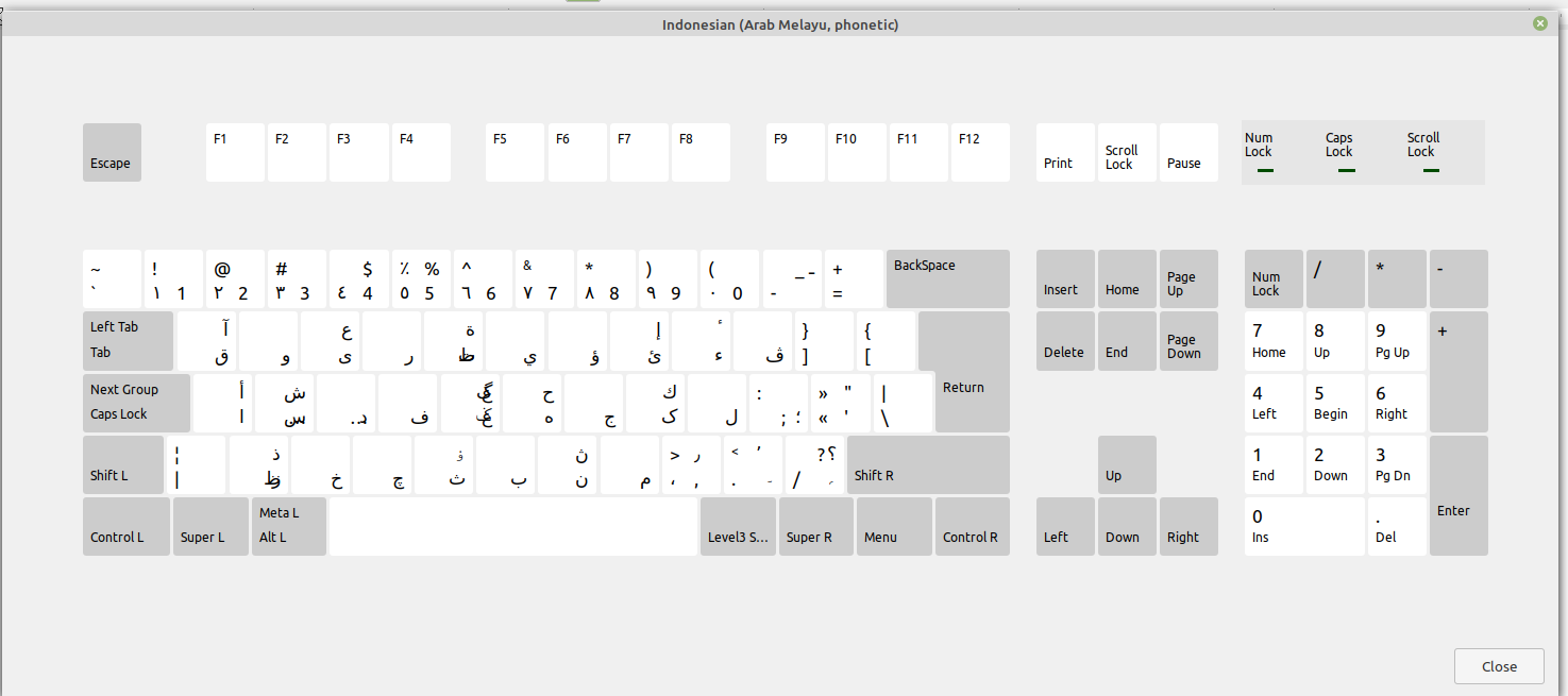 CARA MEMASANG KEYBOARD JAWI (ARAB JAWI / PEGON / JAWOË ACEH) DI LINUX ...