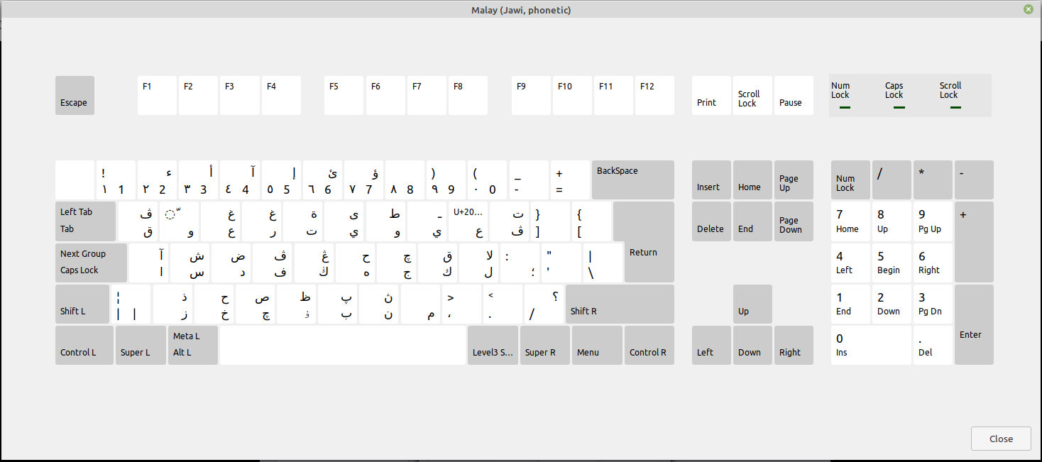 CARA MEMASANG KEYBOARD JAWI (ARAB JAWI / PEGON / JAWOË ACEH) DI LINUX ...